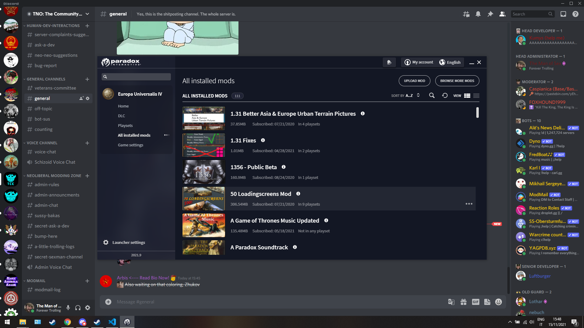 Launcher not updating or downloading mods | Paradox Interactive Forums